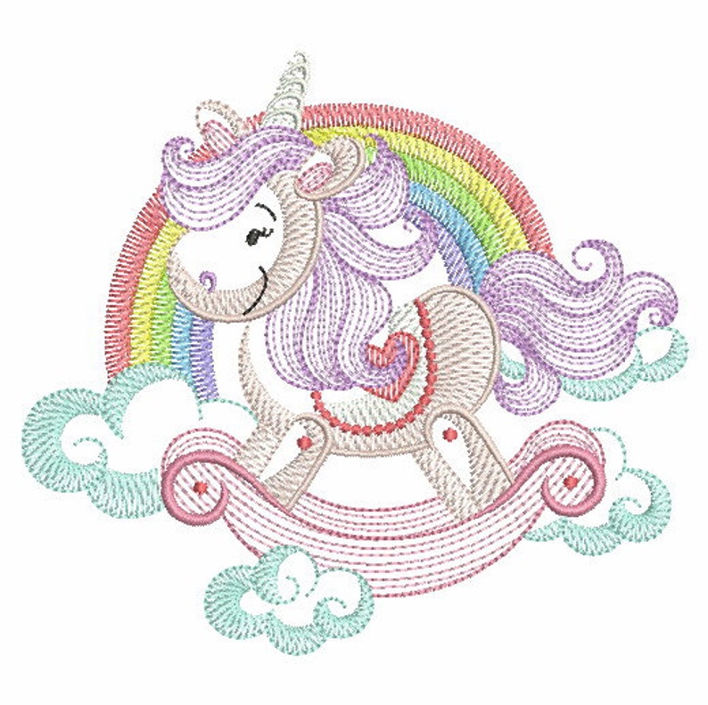 Unicorn Machine Embroidery Designs Pack Instant Download 5x5 - Etsy