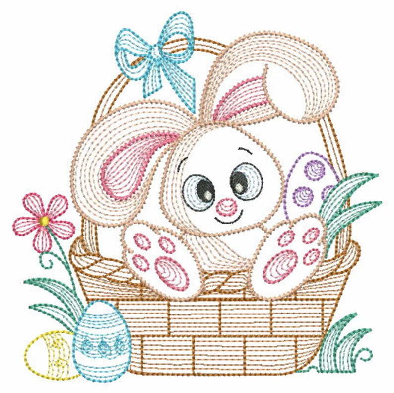 Vintage Easter Machine Embroidery Designs Pack Instant - Etsy