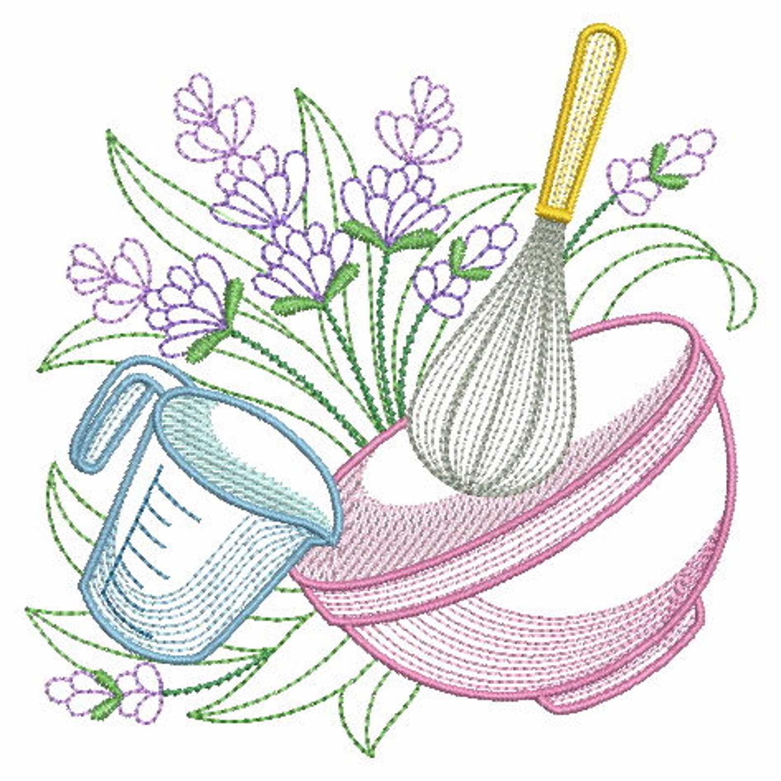 Kitchen in Bloom Machine Embroidery Designs Instant Download - Etsy
