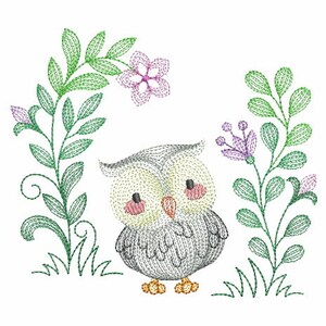 Spring Woodland Animals Machine Embroidery Designs Pack Instant ...