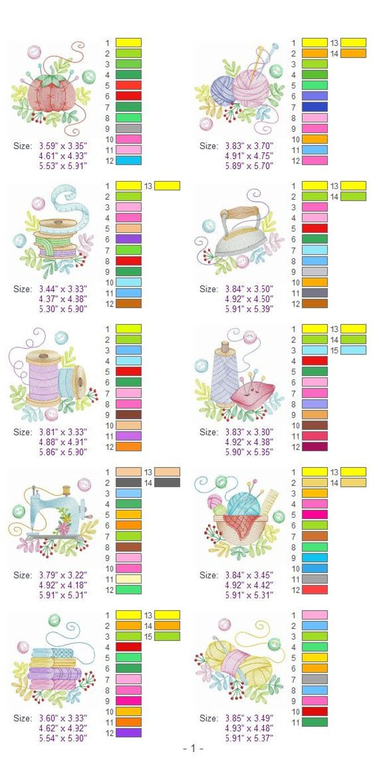 Enchanted Sewing Machine Embroidery Designs Pack Instant - Etsy