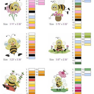 Spring Time Bee Floral Flowers Animal Machine Embroidery Designs Pack ...