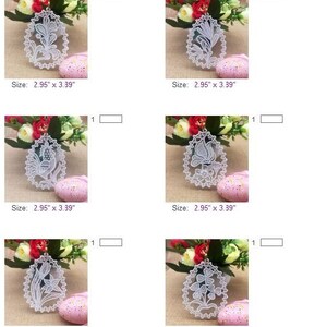 FSL Easter Eggs Free Standing Lace Ornament Machine Embroidery | Etsy