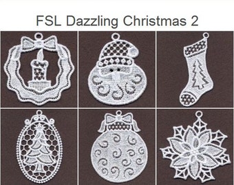 FSL Mini Christmas Ornament Free Standing Lace Machine | Etsy