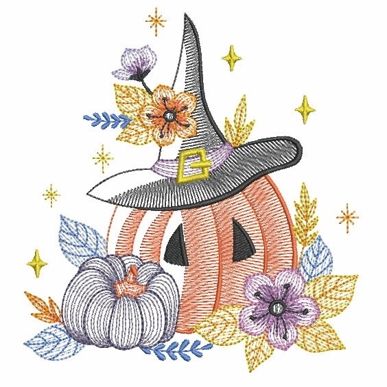 Happy Halloween Machine Embroidery Designs Instant Download 4x4 5x5 6x6 ...