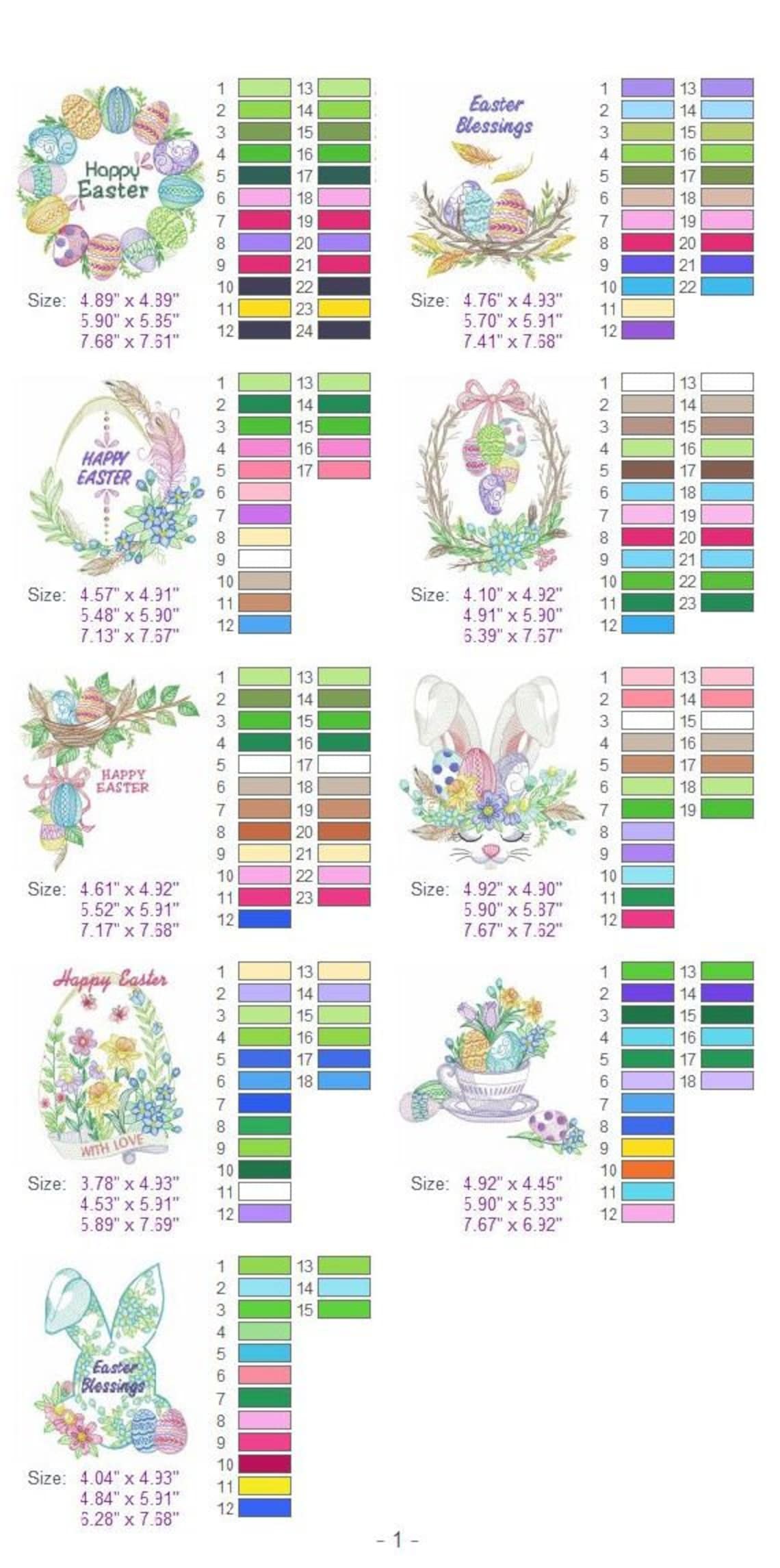 Happy Easter Machine Embroidery Designs Instant Download 5x5 - Etsy