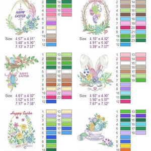 Happy Easter Machine Embroidery Designs Instant Download 5x5 - Etsy