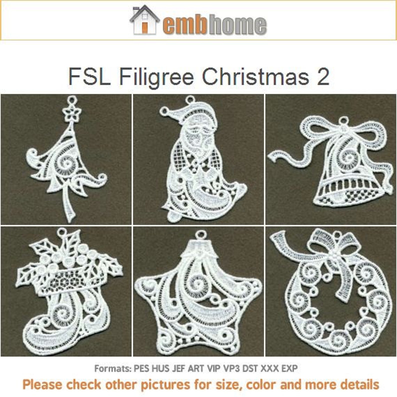 FSL Filigree Christmas Holidays Free Standing Lace Machine | Etsy