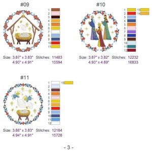 Nativity Machine Embroidery Designs Pack Instant Download 4x4 5x5 Hoop ...