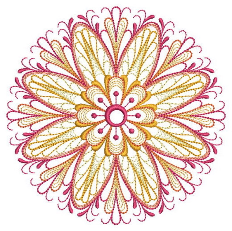 Mandala Dreams Machine Embroidery Designs Instant Download 4x4 - Etsy