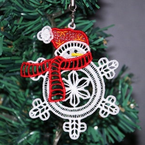 FSL Snowflake Snowman Free Standing Lace Machine Embroidery Designs ...