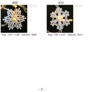 FSL Mini Snowflake Lights Free Standing Lace Christmas Ornament Machine ...