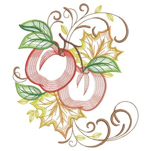 Fall Filigree Machine Embroidery Designs Pack Instant Download 5x5 6x6 ...