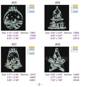 Winter Scenery Machine Embroidery Designs Pack Instant Download 5x5 6x6 ...