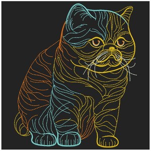 Classy Cats Machine Embroidery Designs Instant Download 6x6 7x7 8x8 ...