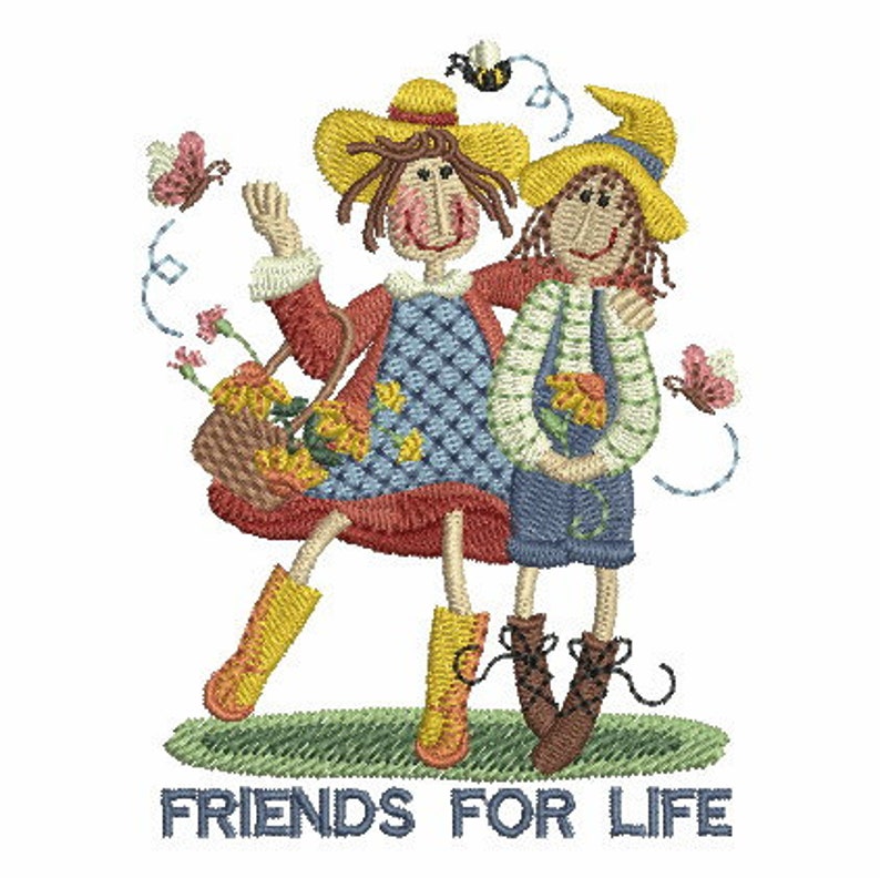 Friends Embroidery Designs Instant Download 4x4 5x5 Hoop 10 - Etsy