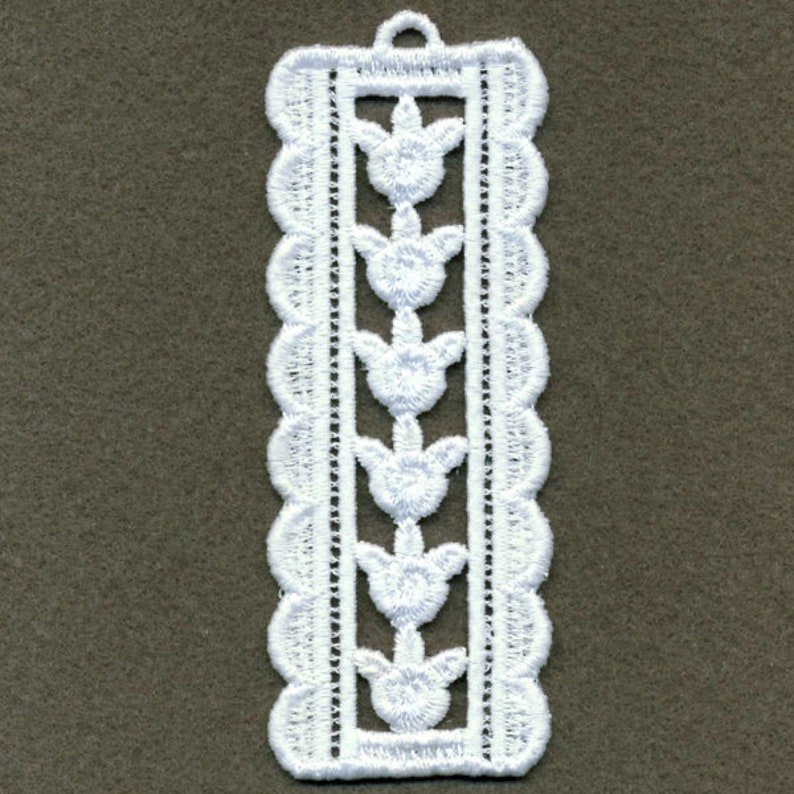 FSL Rose Bookmarks Free Standing Lace Machine Embroidery - Etsy