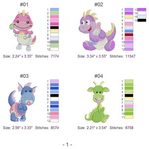 Baby Dinosaur Nursery Animal Quilt Machine Embroidery Designs Instant ...