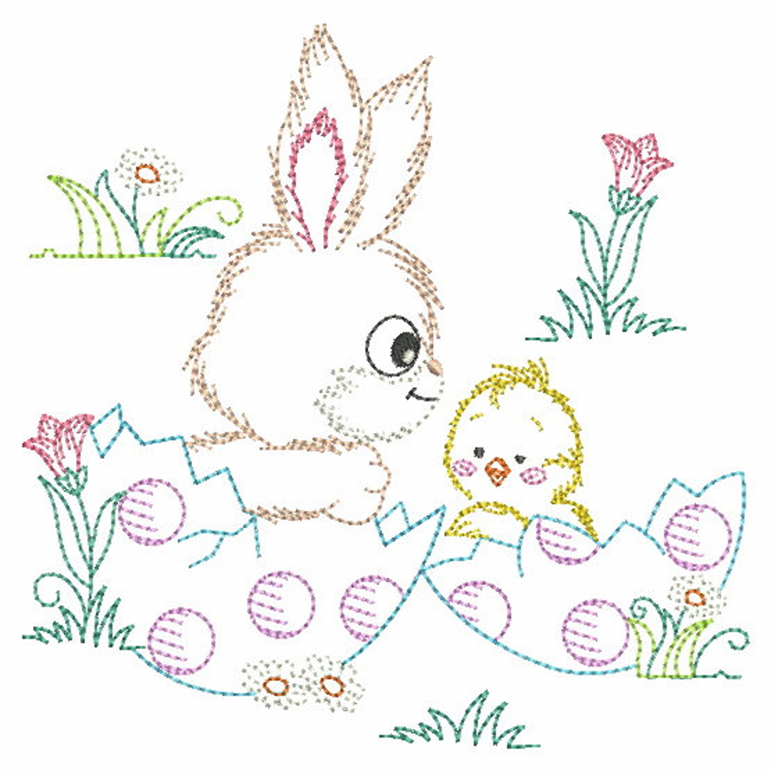 Vintage Best Friends Machine Embroidery Designs Pack Instant - Etsy