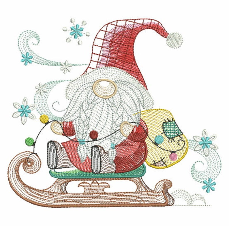 Christmas Gnome Machine Embroidery Designs Instant Download - Etsy