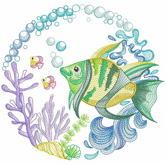 Under the Sea Machine Embroidery Designs Instant Download 5x5 - Etsy