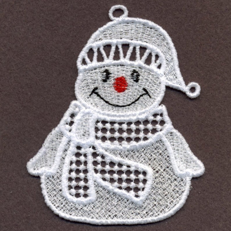 FSL Cuddly Snowmen Free Standing Lace Machine Embroidery - Etsy
