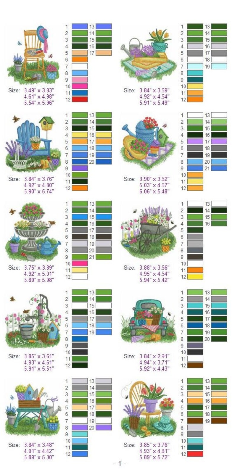 Welcome to My Garden Machine Embroidery Designs Instant - Etsy