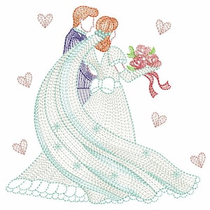 Wedding Day Machine Embroidery Designs Instant Download 4x4 5x5 6x6 ...