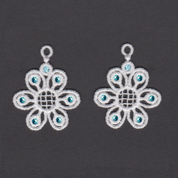 FSL Crystal Earrings Free Standing Lace Jewelry Machine - Etsy