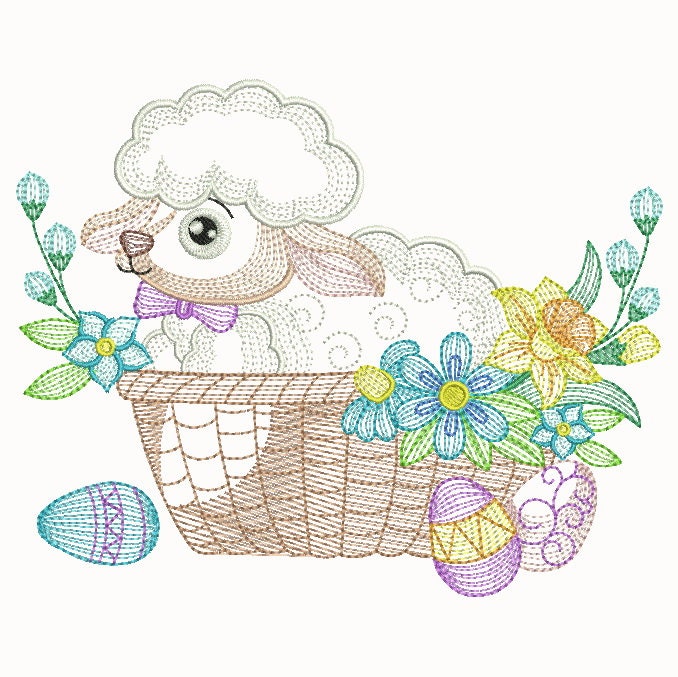 Happy Easter Machine Embroidery Designs Pack Instant Download 5x5 6x6 ...