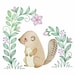 Spring Woodland Animals Machine Embroidery Designs Pack Instant ...
