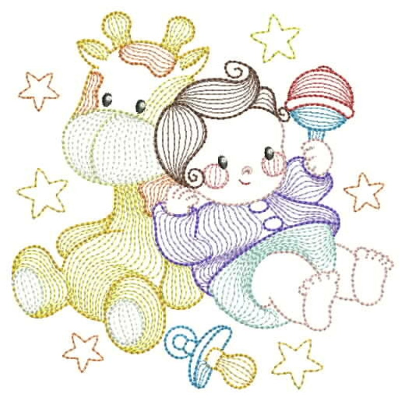 Rippled Baby Playtime Machine Embroidery Designs Pack Instant Download ...