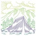 Vintage Camping Machine Embroidery Designs Pack Instant Download 4x4 ...