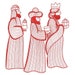 Redwork Nativity Machine Embroidery Designs Instant Download 4x4 5x5 ...