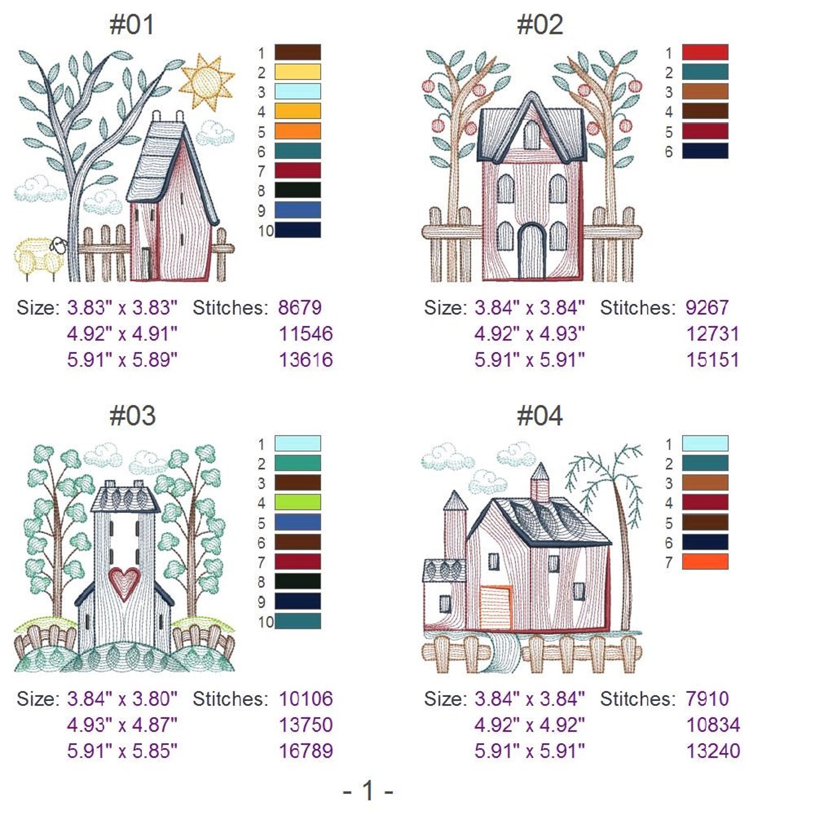 Country Farmhouse Machine Embroidery Designs Instant Download - Etsy