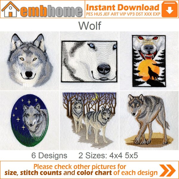 Embroidery Designs Wildlife - Etsy