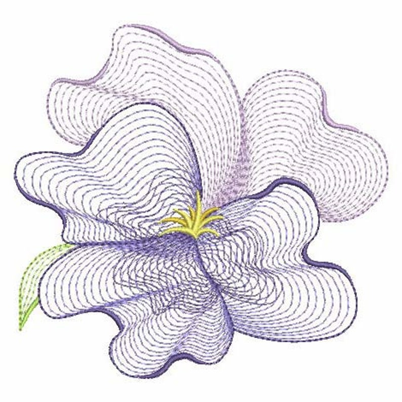 Rippled Flowers Machine Embroidery Designs Pack Instant - Etsy