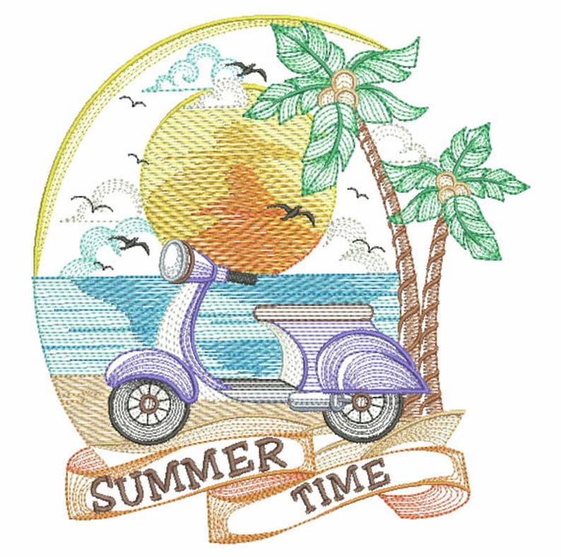 Life is Better at the Beach Machine Embroidery Designs Pack - Etsy