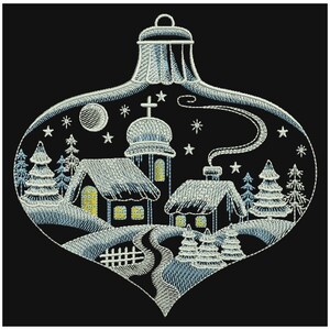 Winter Scenery Machine Embroidery Designs Pack Instant Download 5x5 6x6 ...