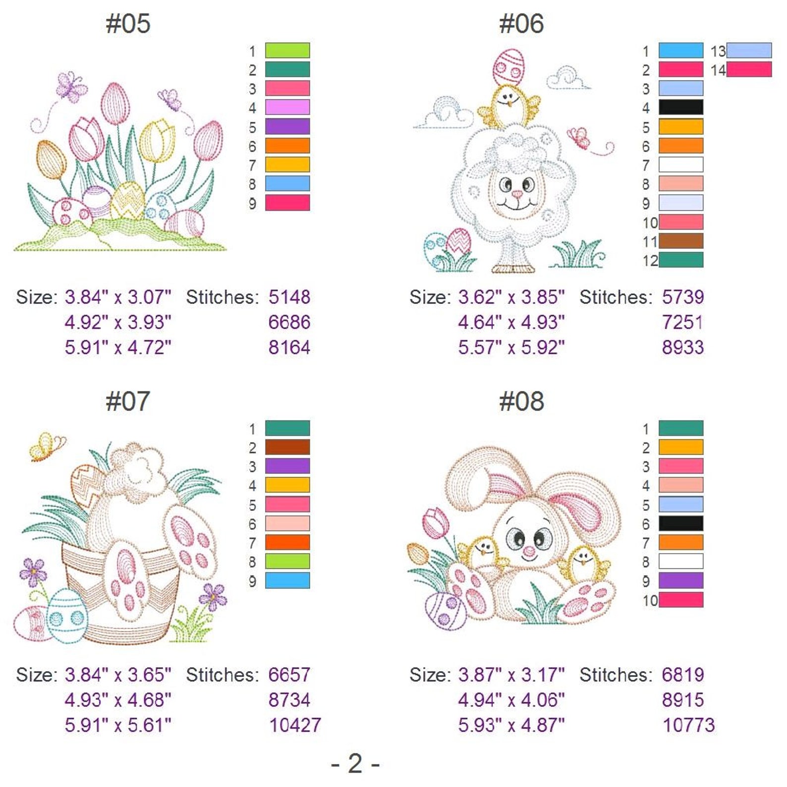 Vintage Easter Machine Embroidery Designs Pack Instant - Etsy