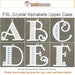FSL Crystal Alphabets Upper Case Free Standing Lace Letters | Etsy