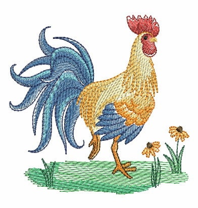 Chickens Machine Embroidery Designs Instant Download 4x4 5x5 Hoop 10 ...