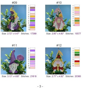 FSL Flower Gnomes Free Standing Lace Machine Embroidery Designs Instant ...