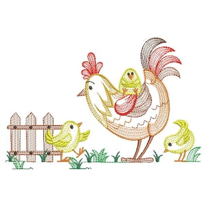 On the Farm Machine Embroidery Designs Pack Instant Download 5x5 6x6 ...