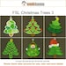 FSL Christmas Trees Ornament Free Standing Lace Machine Embroidery ...