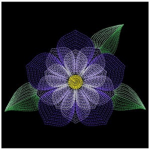 Rippled Blooming Garden Machine Embroidery Designs Pack Instant ...