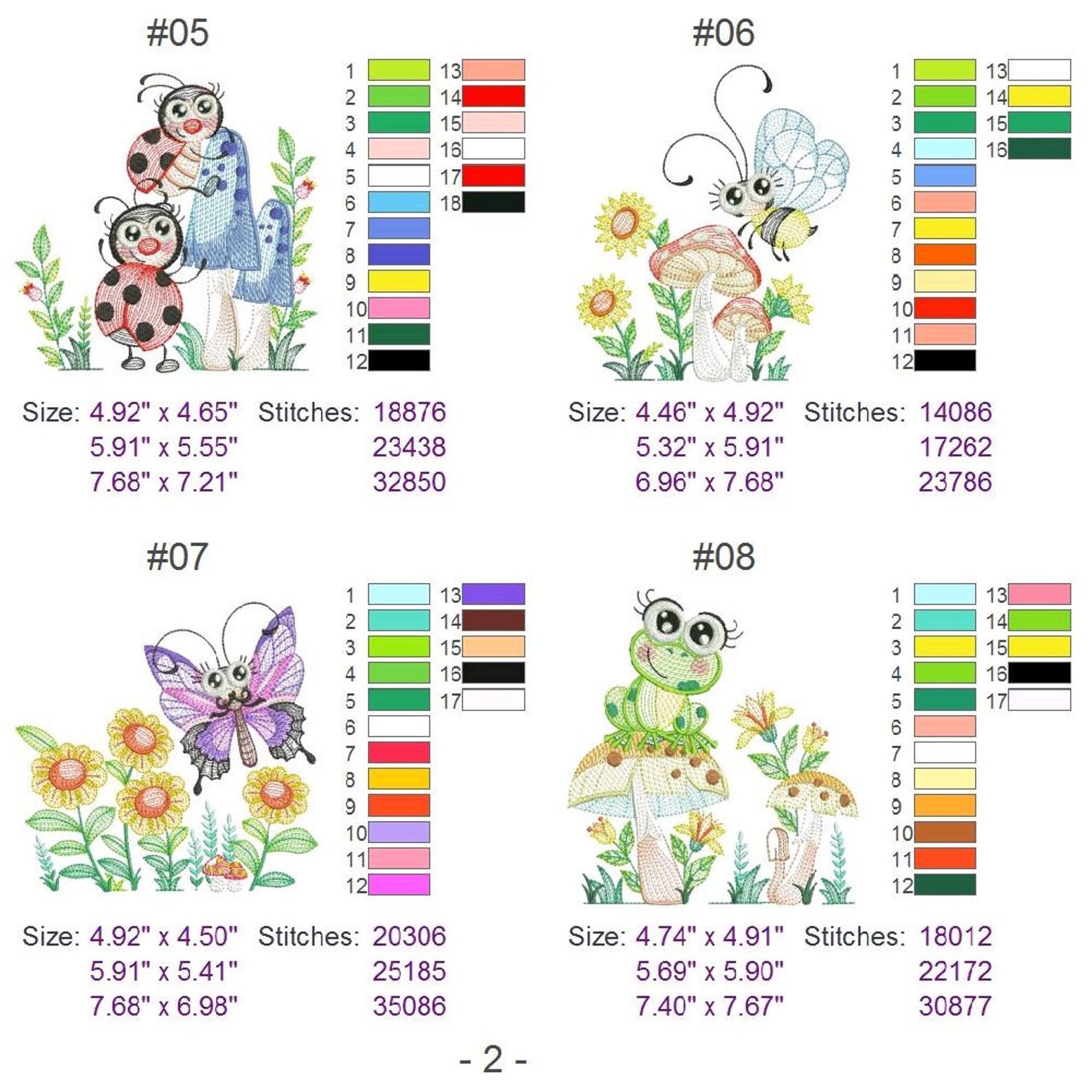 Wide Eyed Cuties Machine Embroidery Designs Pack Instant - Etsy