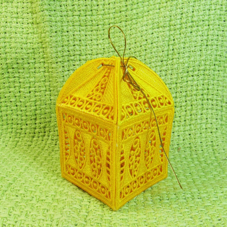 3D FSL Gift Box Free Standing Lace Machine Embroidery Designs - Etsy