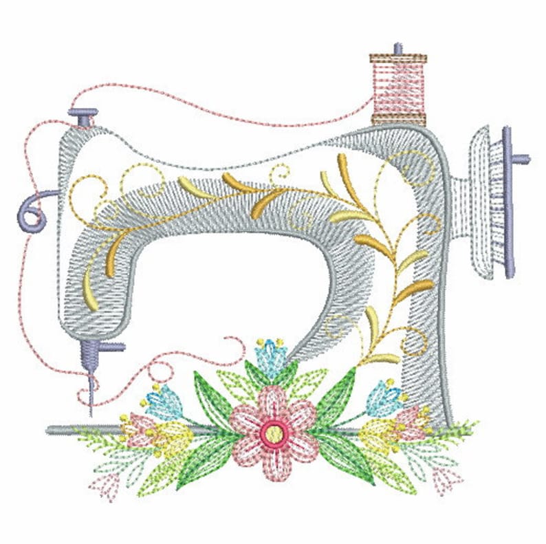 Enchanted Sewing Machine Embroidery Designs Pack Instant Download 5x5 ...