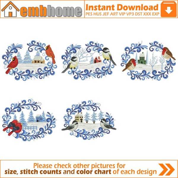 Embroidery Tiling Scenes - Etsy